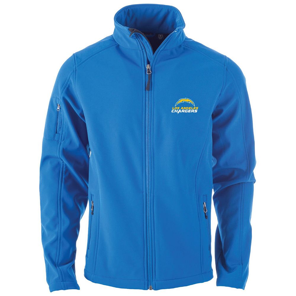 Men's Powder Blue Los Angeles Chargers Sonoma Softshell Full-Zip Jacket