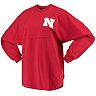 Women's Scarlet Nebraska Huskers Loud n Proud Spirit Jersey T-Shirt