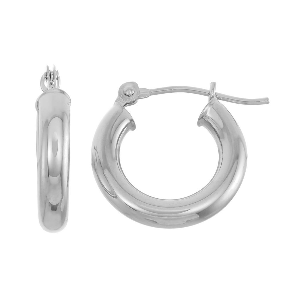 Jordan Blue 10k Gold Hoop Earrings 3 x 20mm