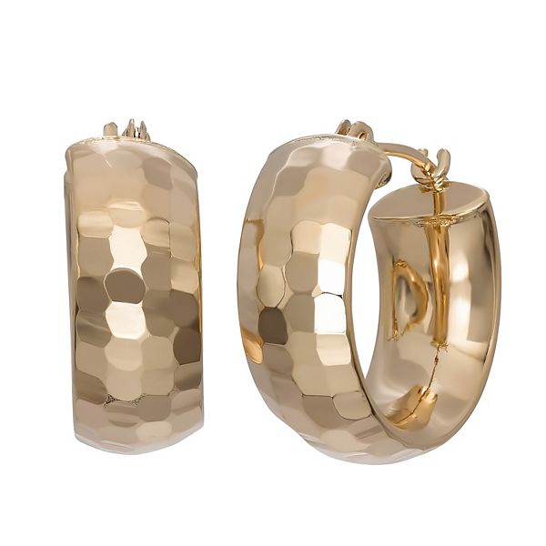 Jordan Blue 10k Gold Hoop Earrings