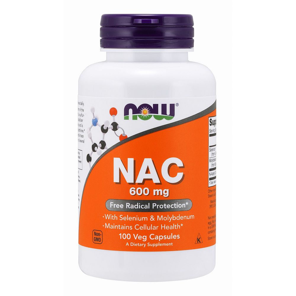 NOW Foods NAC 600 mg - 100 Veg Capsules