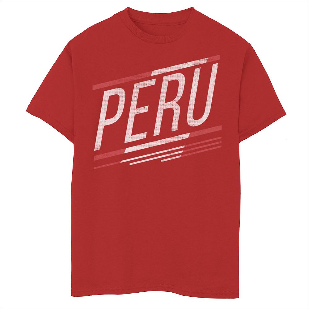 Boys 6-20 Gonzales Puru Slanted Stripe Logo Tee