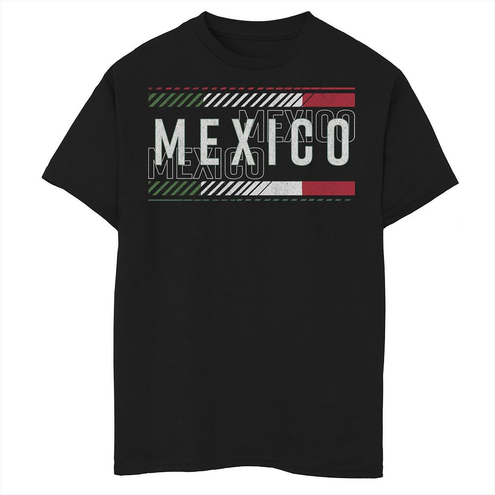 Boys 6-20 Gonzales Mexico Text Overlay Tee