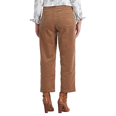Women's Chaps Wide-Leg Corduroy Ankle Pants