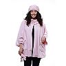 Women's Linda Anderson Le Moda Ruffle Trim Fleece Cape, Glove, & Hat Set