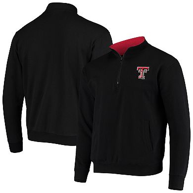 Men's Colosseum Black Texas Tech Red Raiders Tortugas Logo Quarter-Zip ...