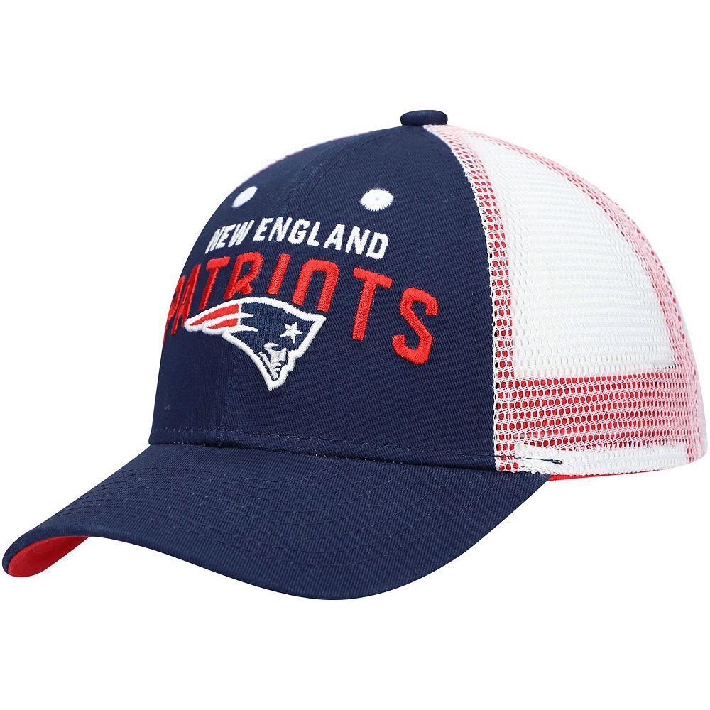 Preschool Navy/White New England Patriots Core Lockup Mesh Back ...