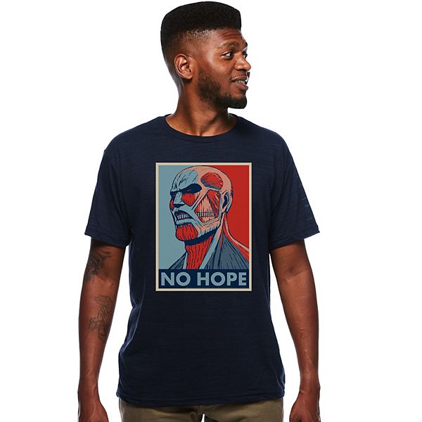 Men's Attack on Titan Colossus Titan No Hope Poster Tee