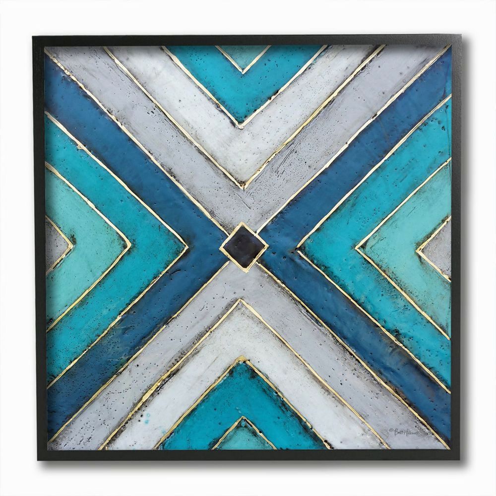 Stupell Home Decor Geometric Framed Wall Art