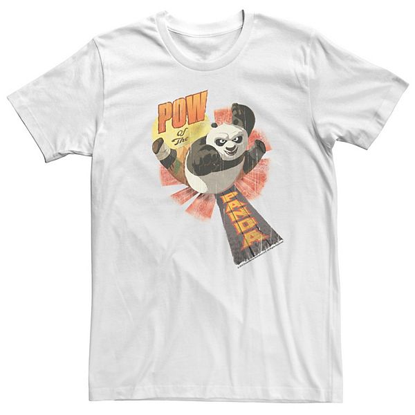 Men's Kung Fu Panda Pow Of The Panda Action Pose Portrait Tee