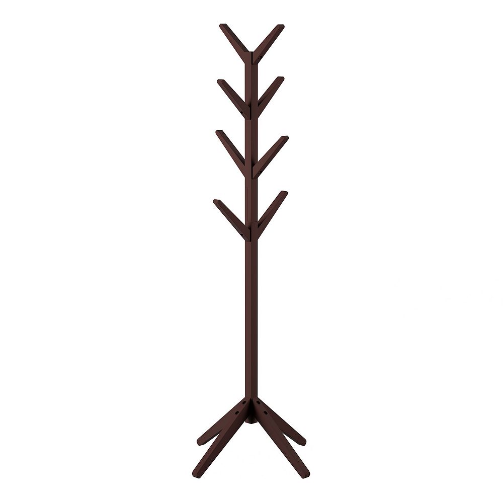 Lavish Home Modern Freestanding Wooden Coat Tree