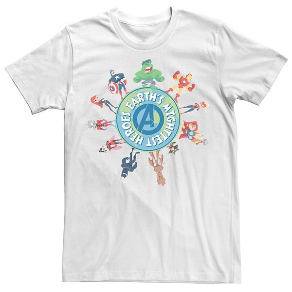Men's Marvel Earth Day Avengers Earth's Mightiest Heroes Tee