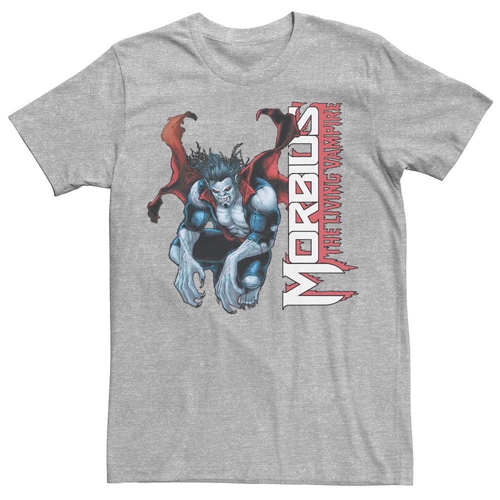 Men's Marvel Morbius The Living Vampire Crouching Logo Tee