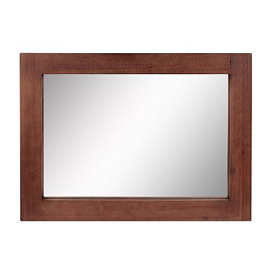 Stonebriar Collection Rectangular Wooden Frame Wall Mirror