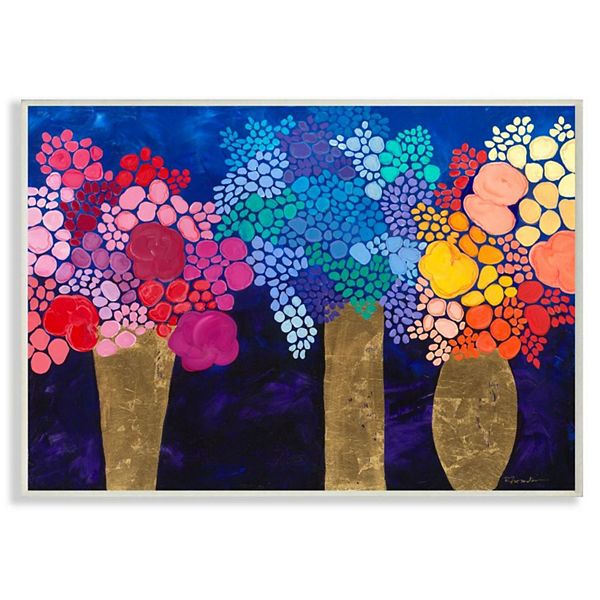 Stupell Home Decor Floral Bouquets Plaque Wall Art