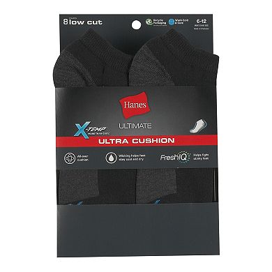 Men's Hanes Ultimate® 8-pack X-Temp Ultra Cushion Low-Cut Socks
