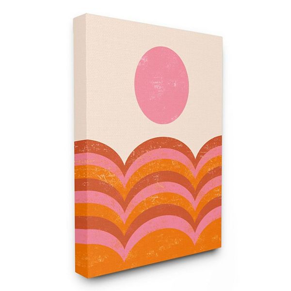 Stupell Home Decor Abstract Sunset Arched Landscape Canvas Wall Art