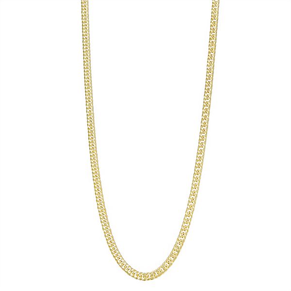 Jordan Blue Men's 10k Gold Miami Cuban Curb Chain Necklace