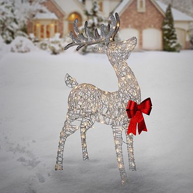 National Tree Company Light-Up Standing Buck Christmas Outdoor Decor
