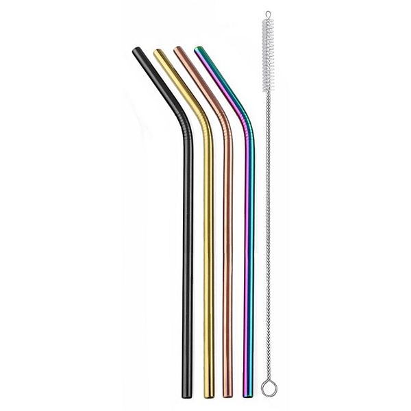 Ello 4-pc. Stainless Steel Straw Set