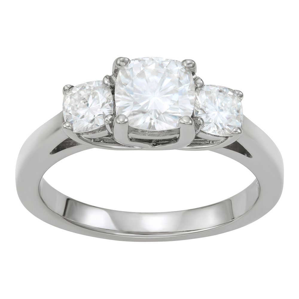 Charles & Colvard 14k White Gold 1 3/4 Carat T.W. Lab-Created ...
