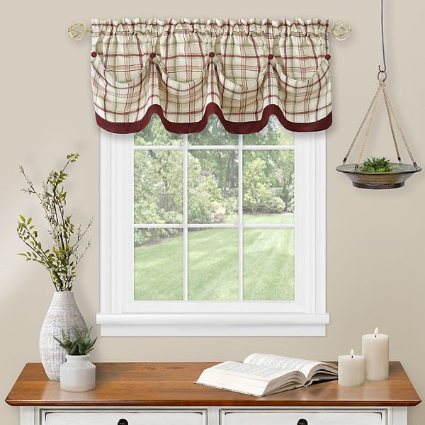 Achim Tattersall Tuck Valance with Buttons