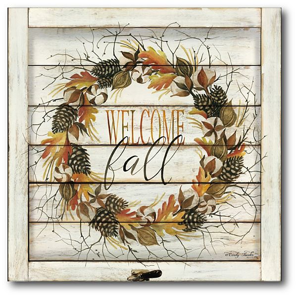 Courtside Market Welcome Fall Canvas Wall Art