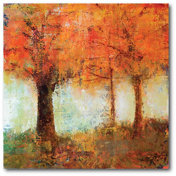 Courtside Market Fall Trees Canvas Wall Art