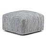 Simpli Home Nate Square Pouf