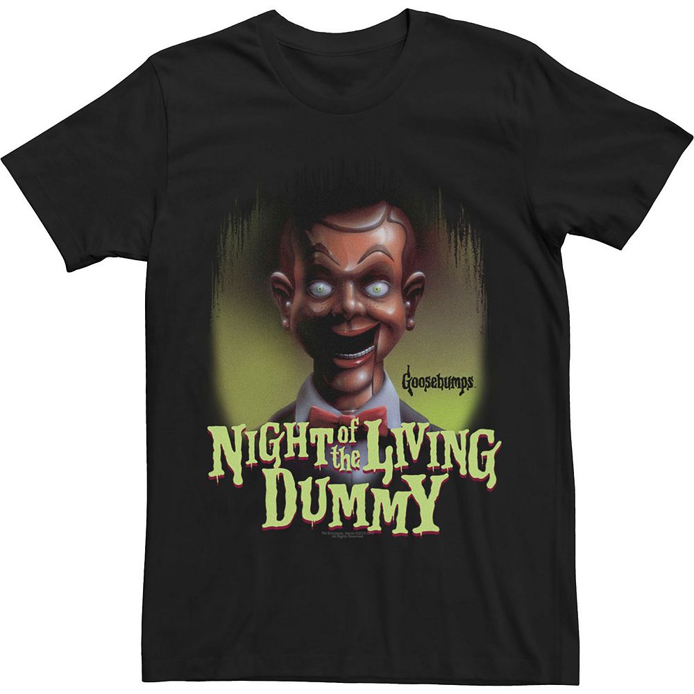 Men's Goosebumps Slappy Night Of The Living Dummy Cover Poster Tee