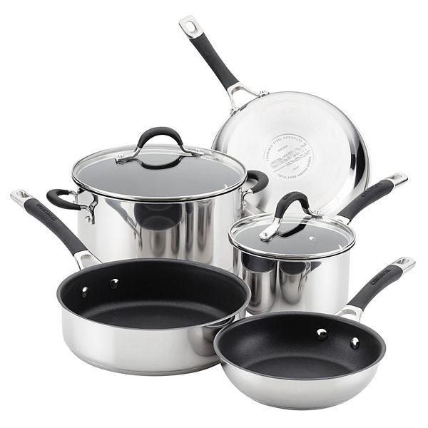 Circulon® Momentum 7-pc. Stainless Steel Nonstick Cookware Set Circulon® Momentum 7-pc. Stainless Steel Nonstick Cookware Set
