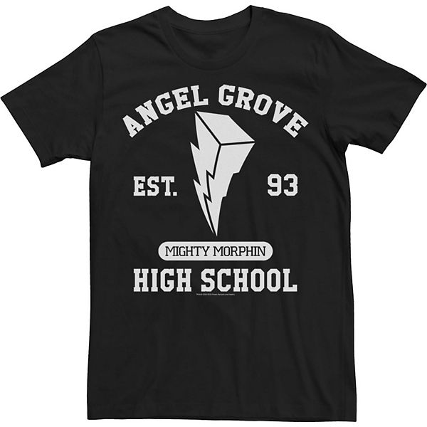 Men's Power Rangers Angel Grove High School Logo Tee