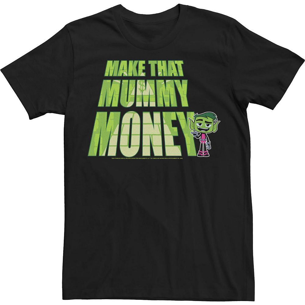 Men's DC Comics Teen Titans Go! Beast Boy Make That Mummy Money Tee
