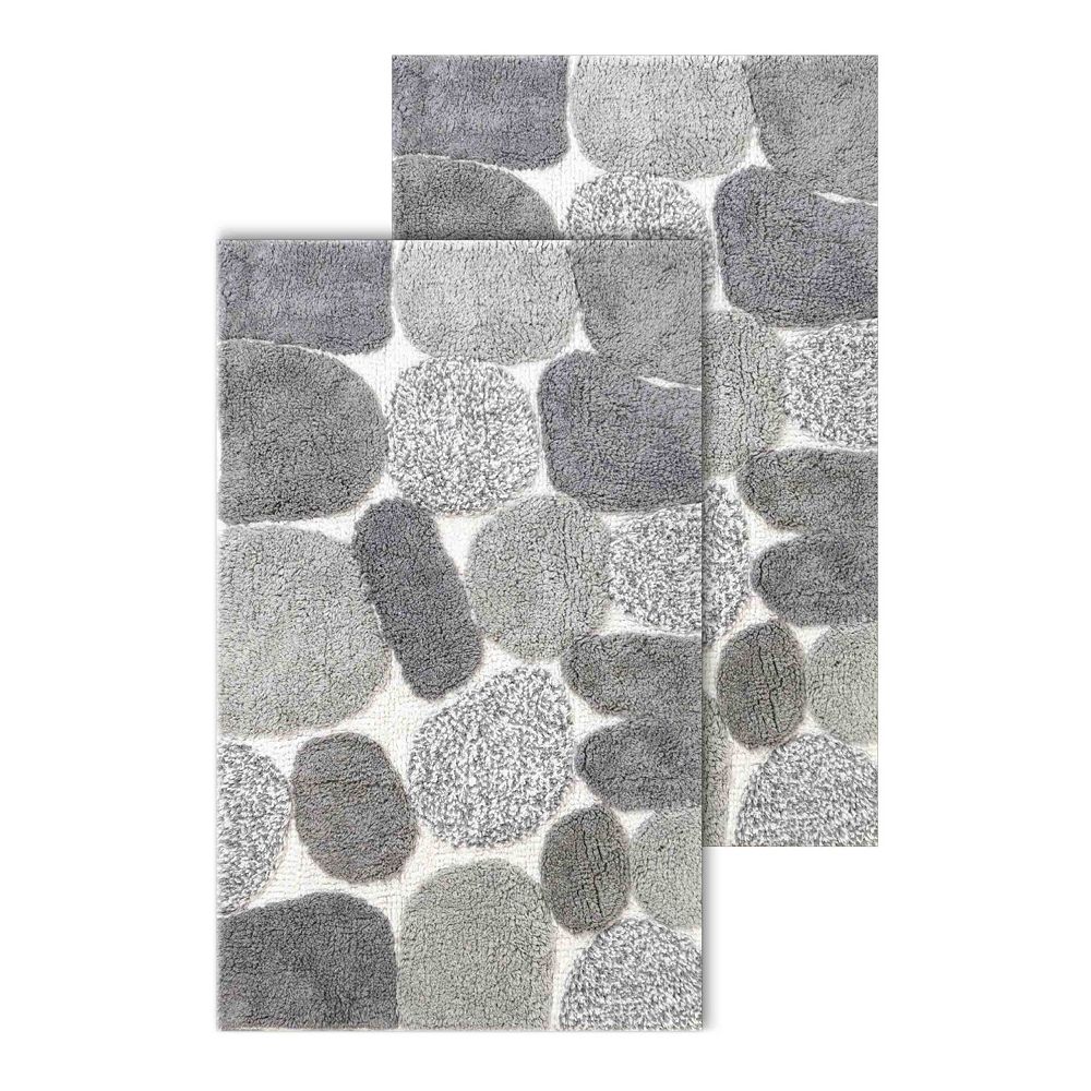 Chesapeake Pebbles 2-pack Safari Bath Rug Set
