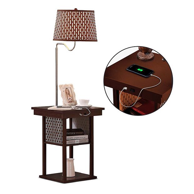 Brightech Madison 56 Led Table And Lamp Combo With Usb Port And Outlet
