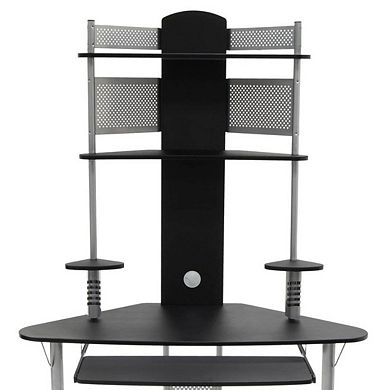 Studio Designs Home Office Furniture Arch Tower Computer Desk, Silver ...