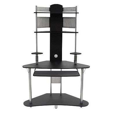 Studio Designs Home Office Furniture Arch Tower Computer Desk, Silver ...
