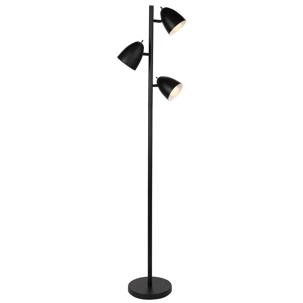 Brightech Jacob 64" Led Tree Floor Lamp With 3 Rotating Adjustable Heads