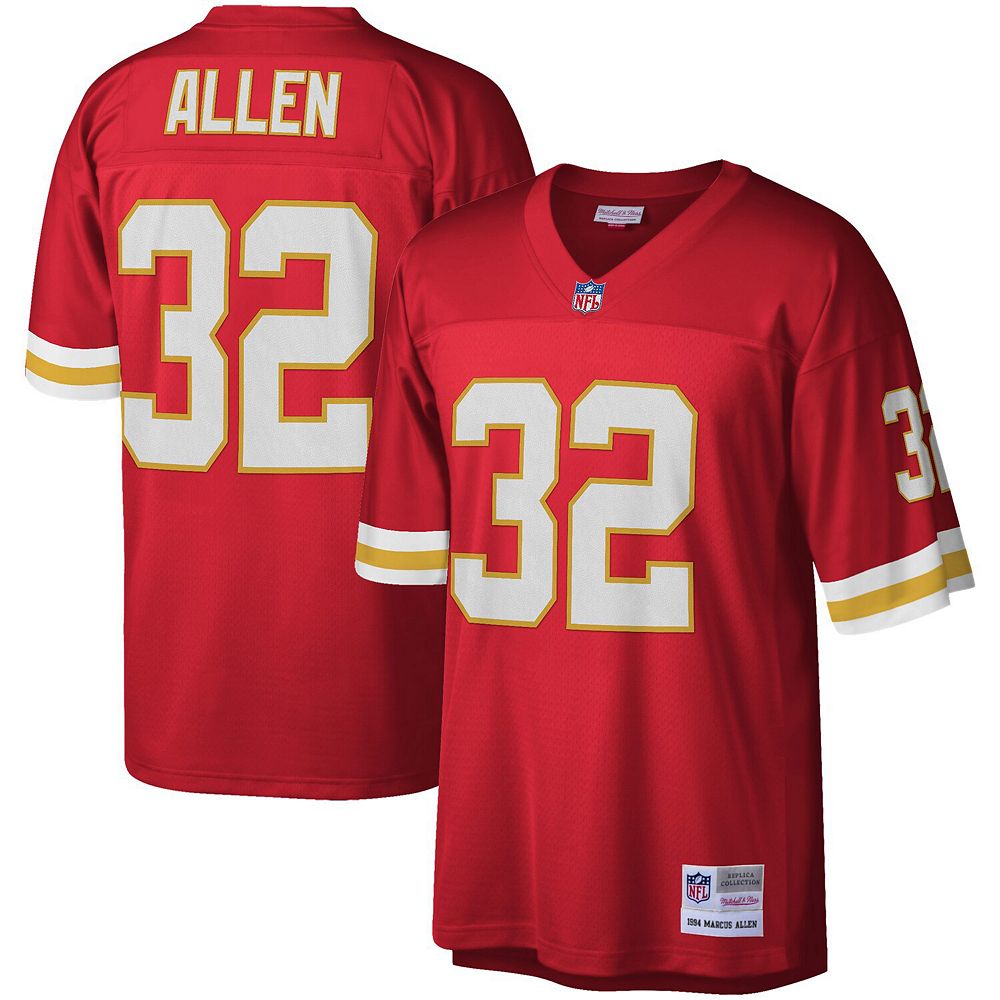Men's Mitchell & Ness Marcus Allen Red Kansas City Chiefs Legacy ...