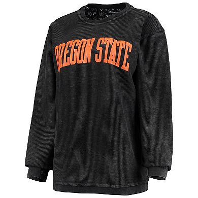 Women's Pressbox Black Oregon State Beavers Comfy Cord Vintage Wash ...