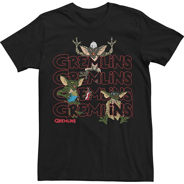 Men's Gremlins Text Stack Tee