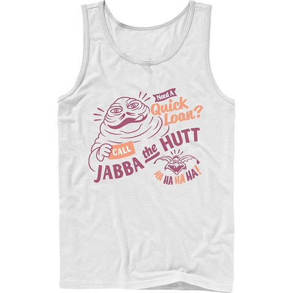 Men's Star Wars Jabba The Hutt Need A Quick Loan Tank Top