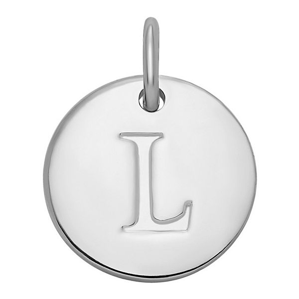 PRIMROSE Sterling Silver Letter Disc Charm - Sterling Silver L – BrickSeek