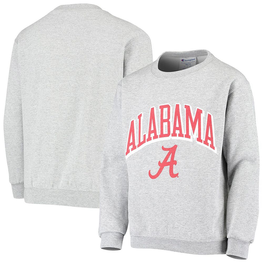 Youth Champion Heathered Gray Alabama Crimson Tide Powerblend Fleece ...