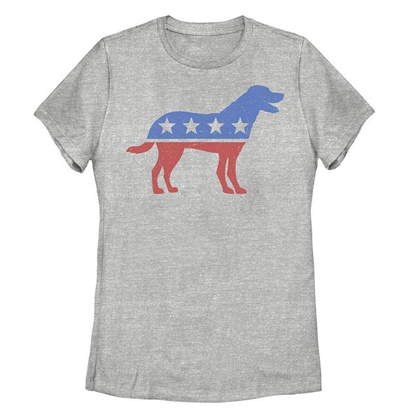 Juniors' Dog Political Emblem Tee