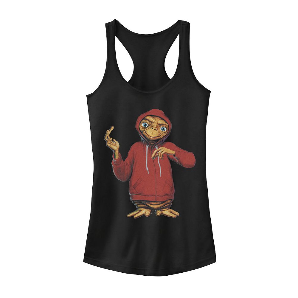 Juniors' E.T. Hiding in a Portrait Graphic Tank Top