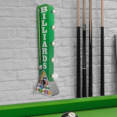 American Art Décor Vintage Billiards LED Marquee Wall Sign