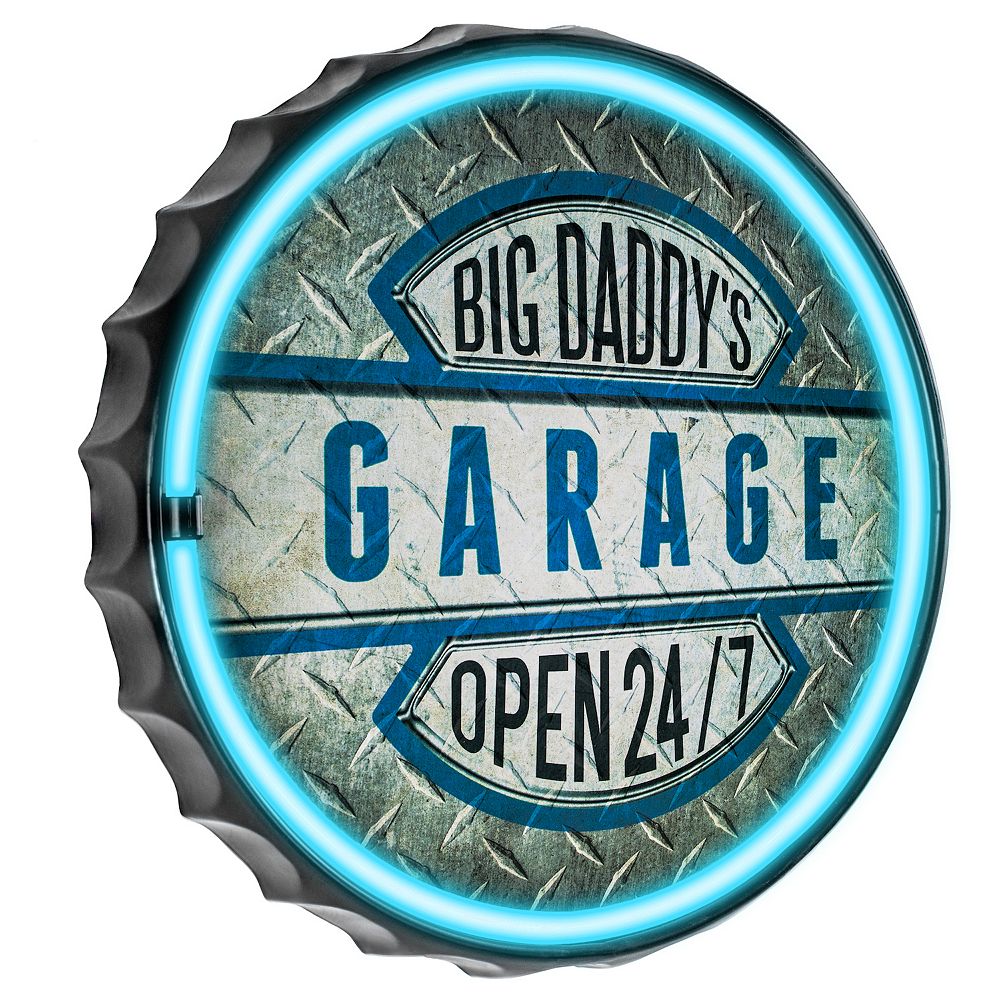 American Art Décor Big Daddy's Garage LED Wall Sign