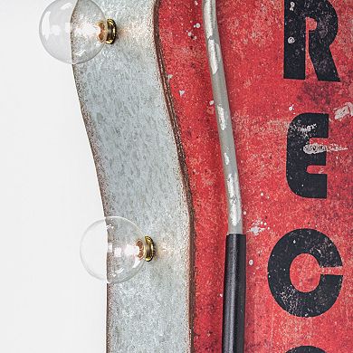 American Art Décor Record Town Vinyl LP Vintage LED Sign