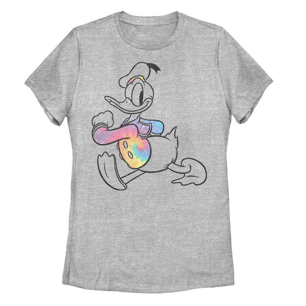 Disney's Donald Duck Strut Tie-Dye Shirt Portrait Juniors' Tee